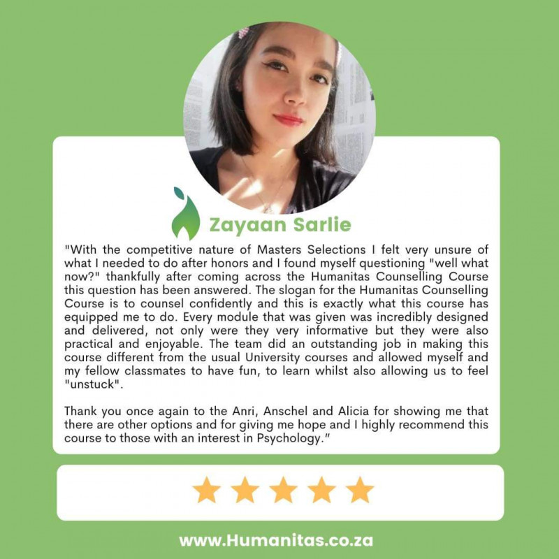 The Humanitas Counselling Course - Humanitas Training & Counselling